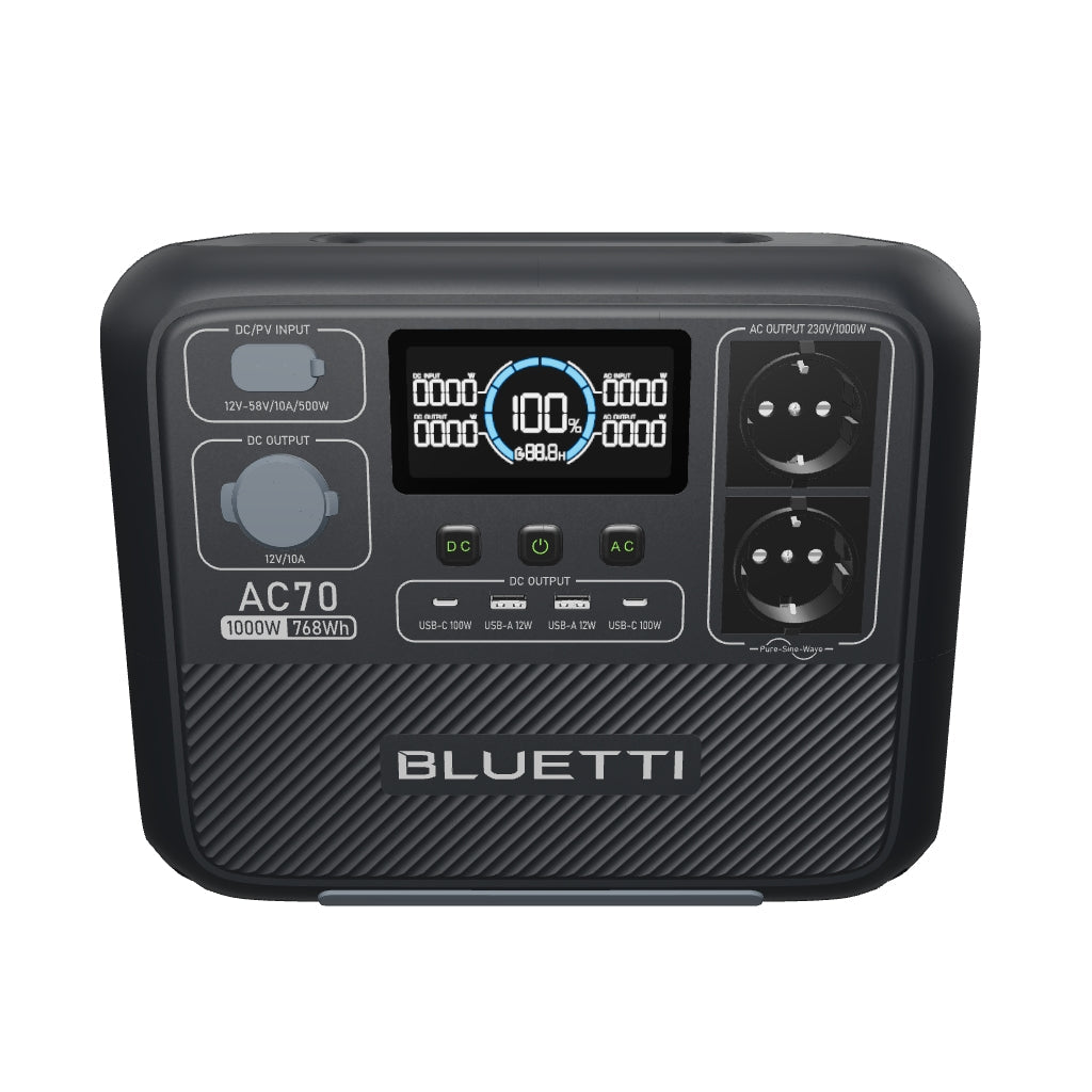 BLUETTI AC70 Station électrique portable | 768 Wh 1.000W - BLUETTI FR - BLUETTI FR
